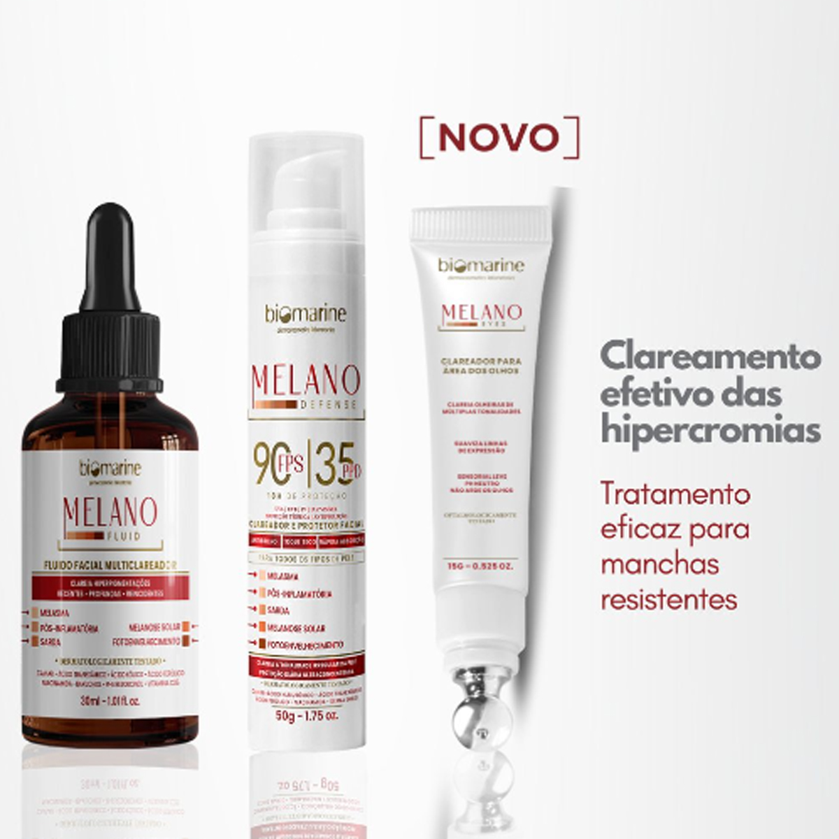 Kit Melano: Melano Defense + Melano Fluid + Melano Eyes - Bolelli ...