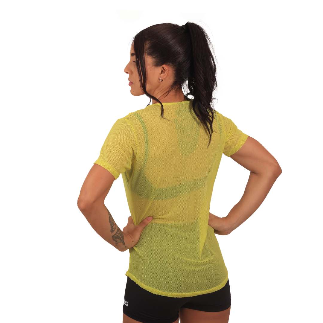 Camiseta fem. Tela BS - Amarela - BSCROSS