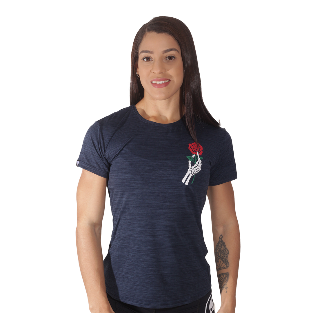 Camiseta fem. Rose Hand - BSCROSS