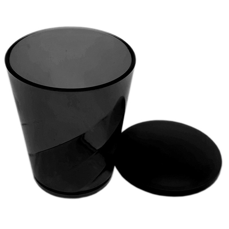 Copo shot com tampa preta - Império do Transfer | Produtos e Acessórios ...