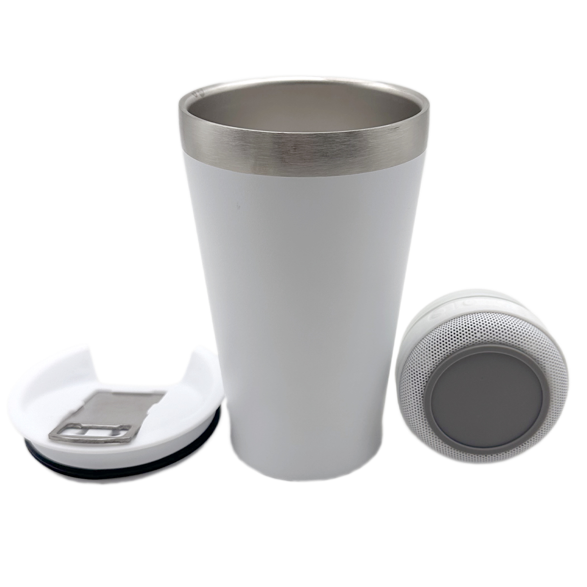 Copo térmico com som bluetooth - Branco - Império do Transfer ...