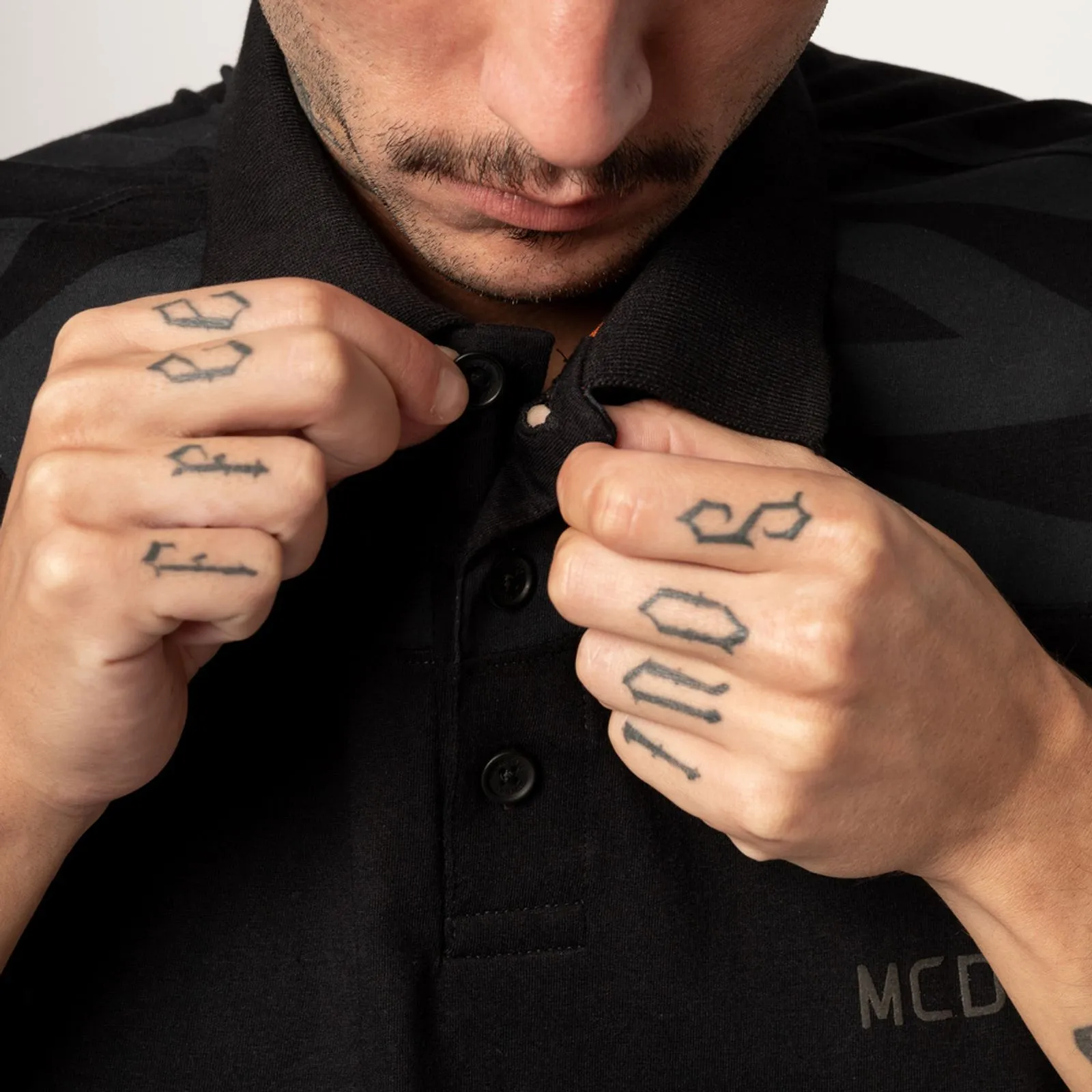 Polo Mcd Mc Logomania Black - REPUBLIKA