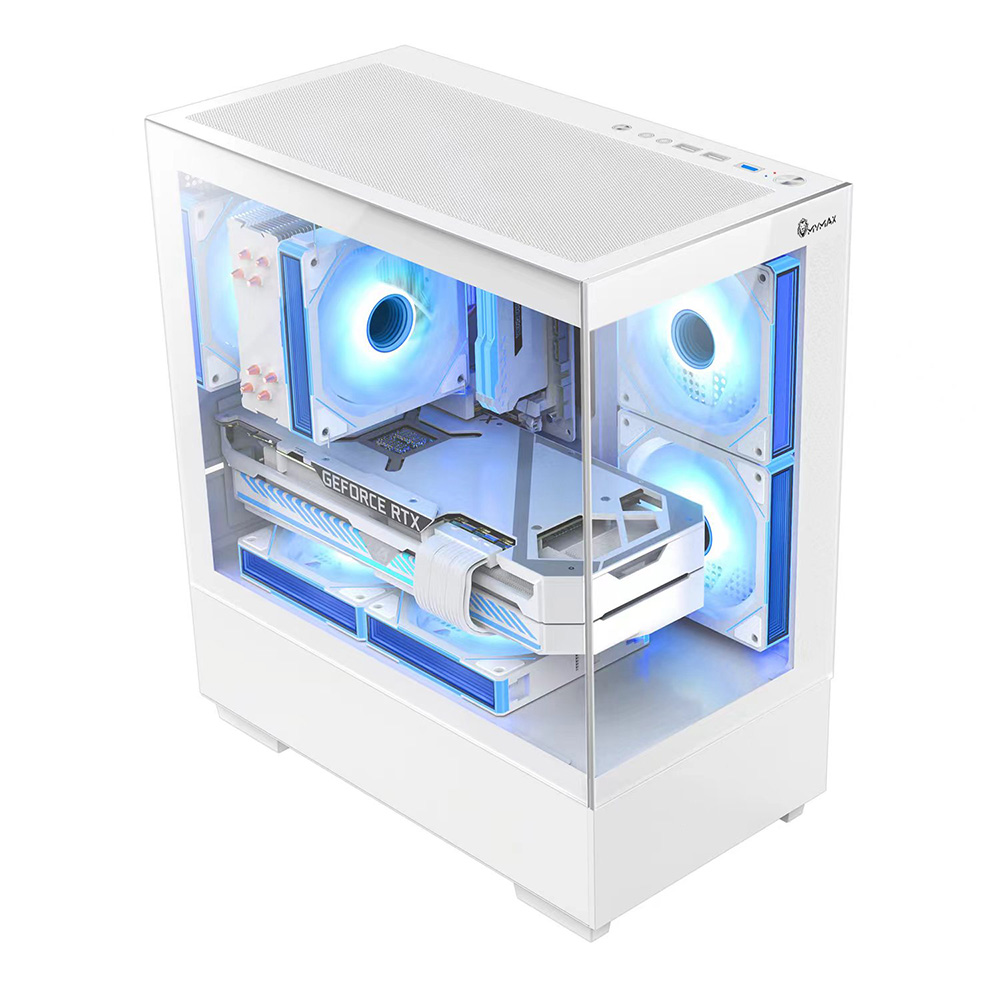 Gabinete Gamer Kyrios Micro Atx 3 Fans rainbow Branco Mymax MYMAX - IS ...