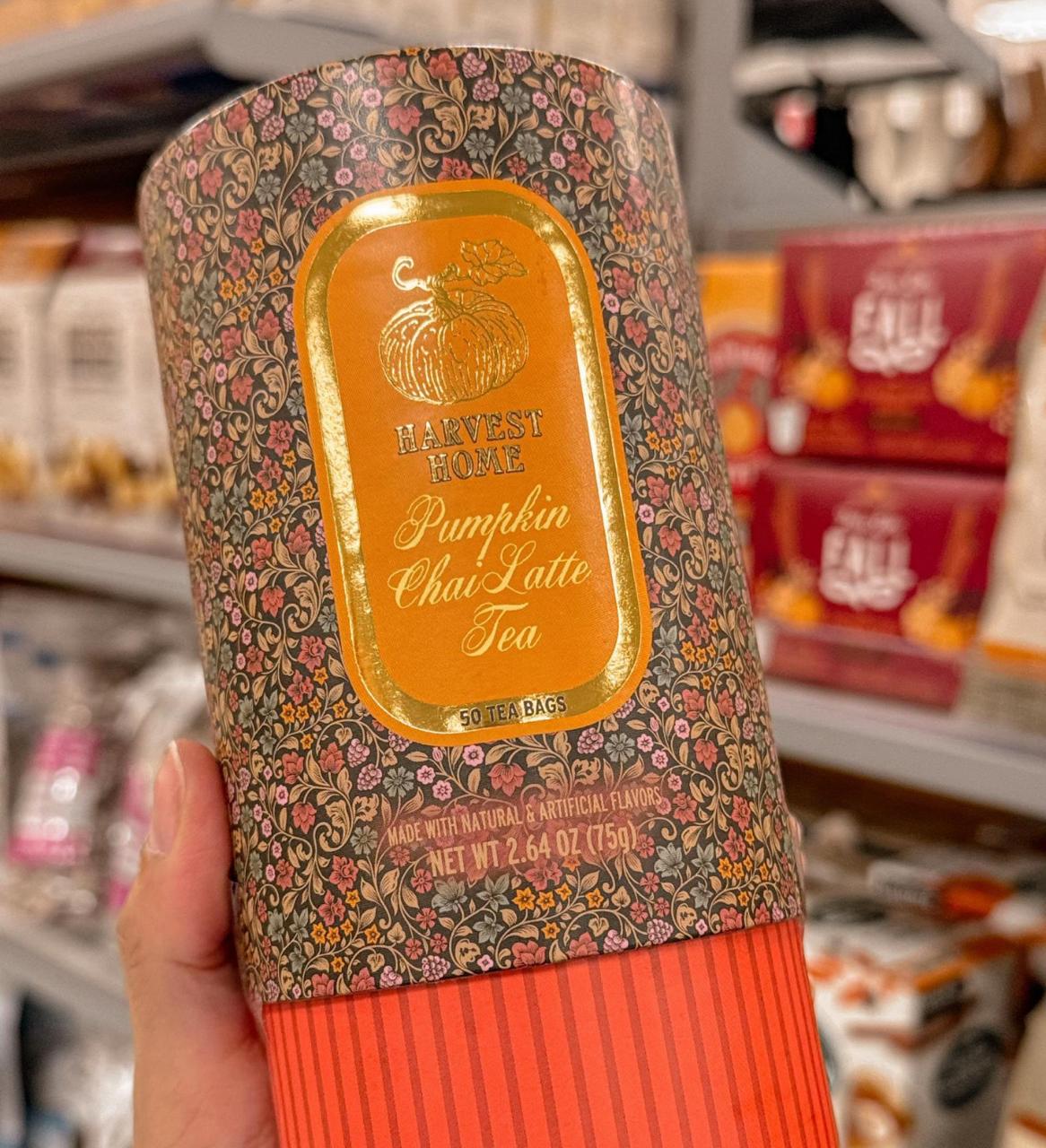 Chá Pumpkin Chai Latte - Harvest Home com 50 sachês - CHERRY BRAZIL