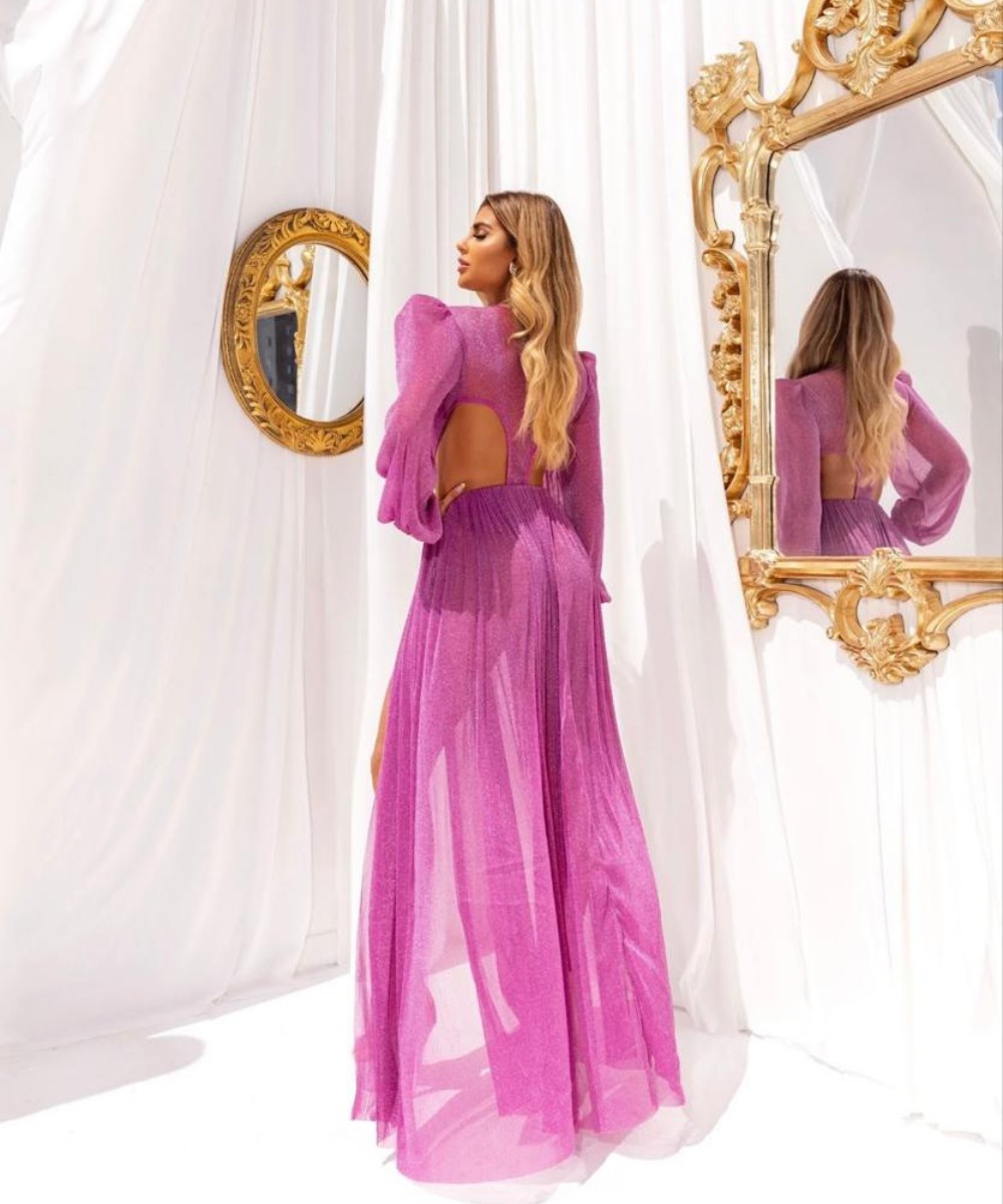 Vestido Longo Liane Fúcsia - Boutique Soul Queens