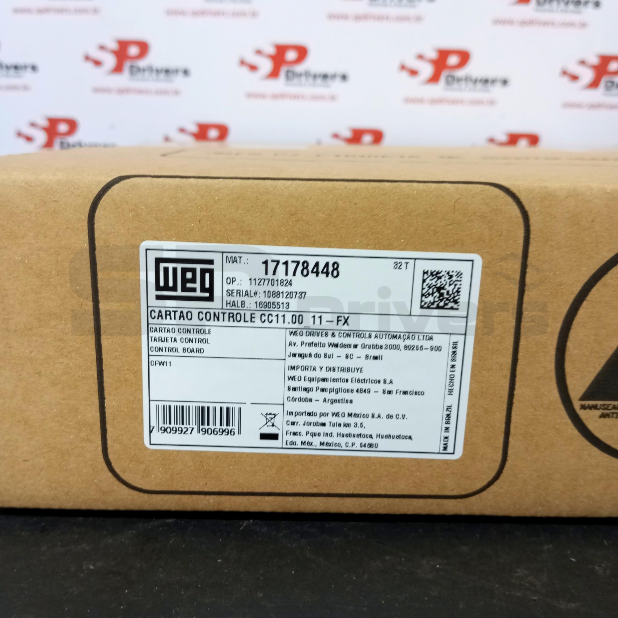 CARTÃO CONTROLE CC11.00_11-FX - SPDrivers - Loja Online