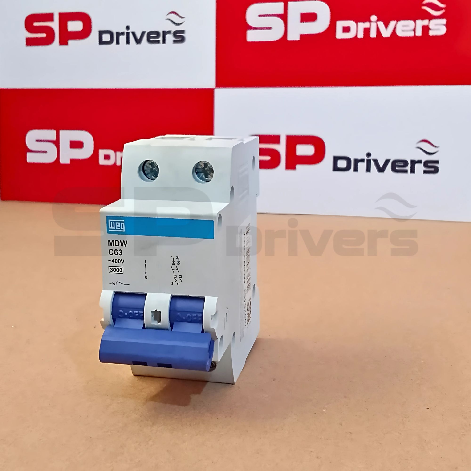 MINIDISJUNTOR TERMOMAGNETICO MDW-C63-2 C63A 2 POLOS - SPDrivers - Loja ...