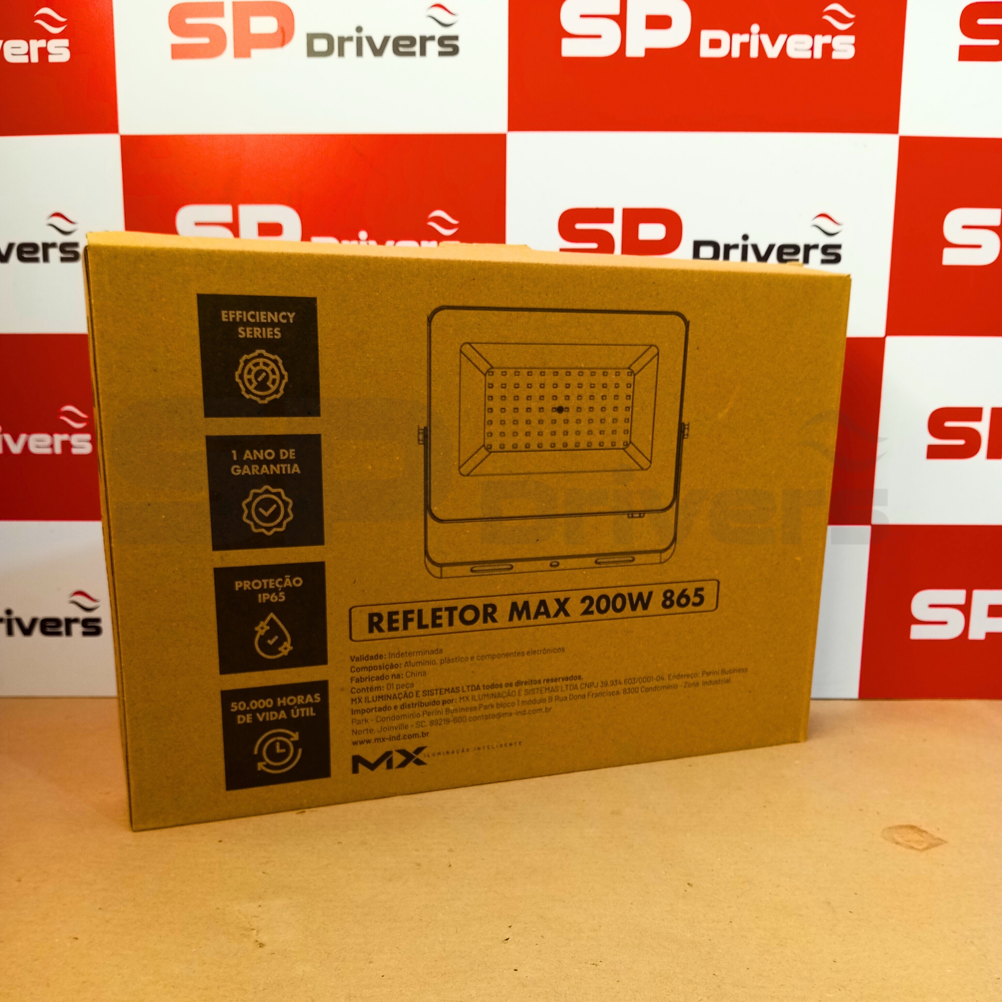 REFLETOR 200W ULTRASLIM BRASILED ESSENTIAL IP65 - SPDrivers - Loja Online