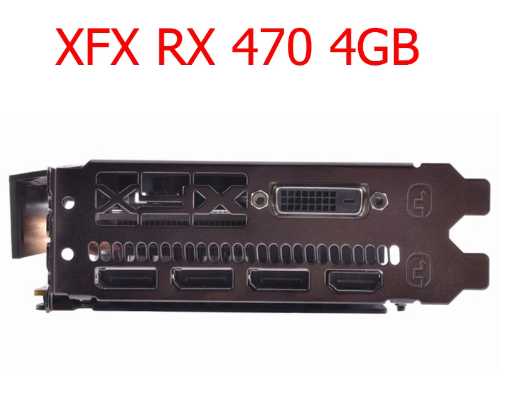 PLACAS GRÁFICAS XFX RX 470 4 GB 256 BIT TELA PLACA DE VÍDEO GPU AMD ...