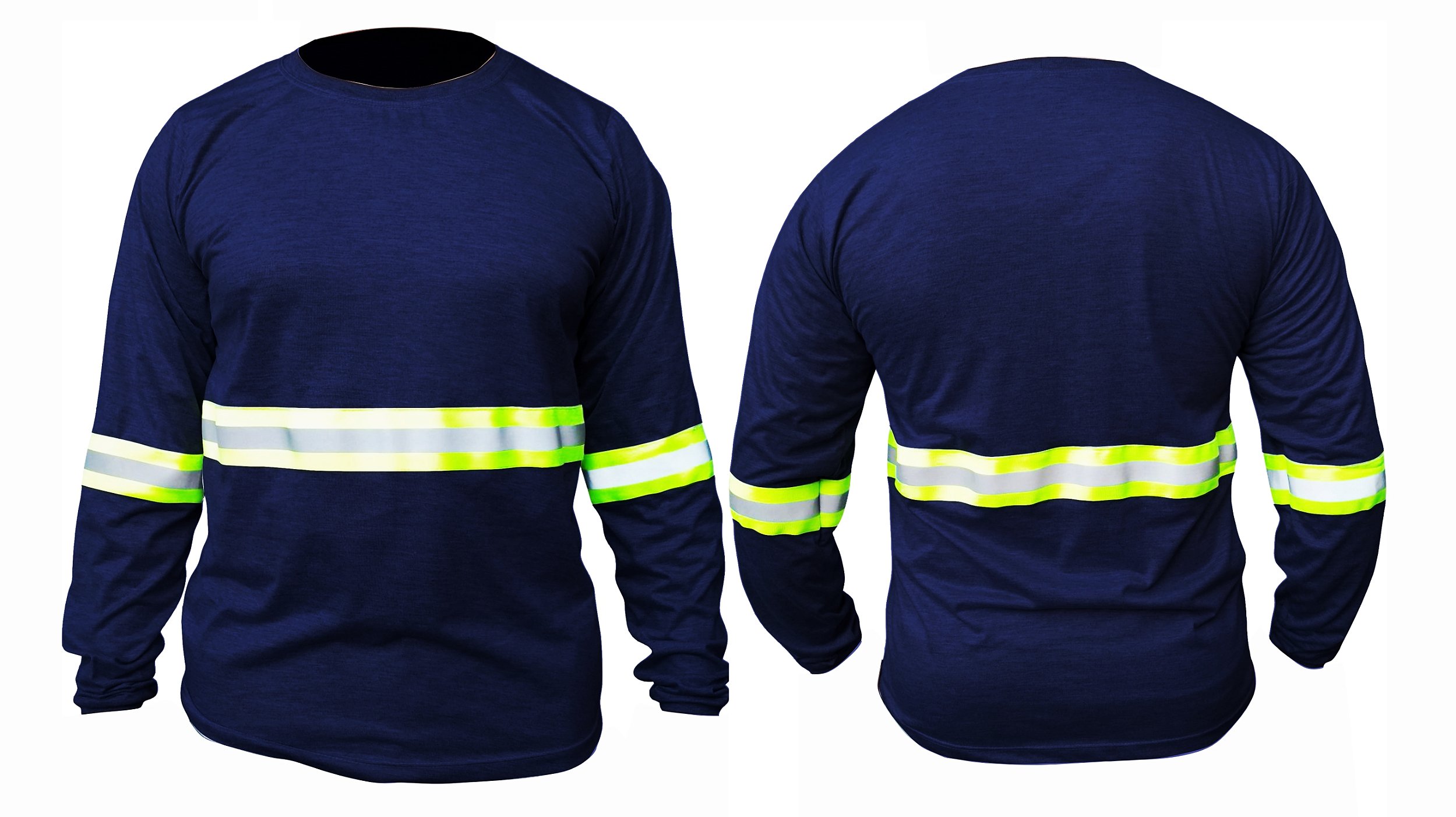 Kit 50 Camisetas Manga Longa Com Faixa Refletiva Lisas - PS CAMISETAS I ...