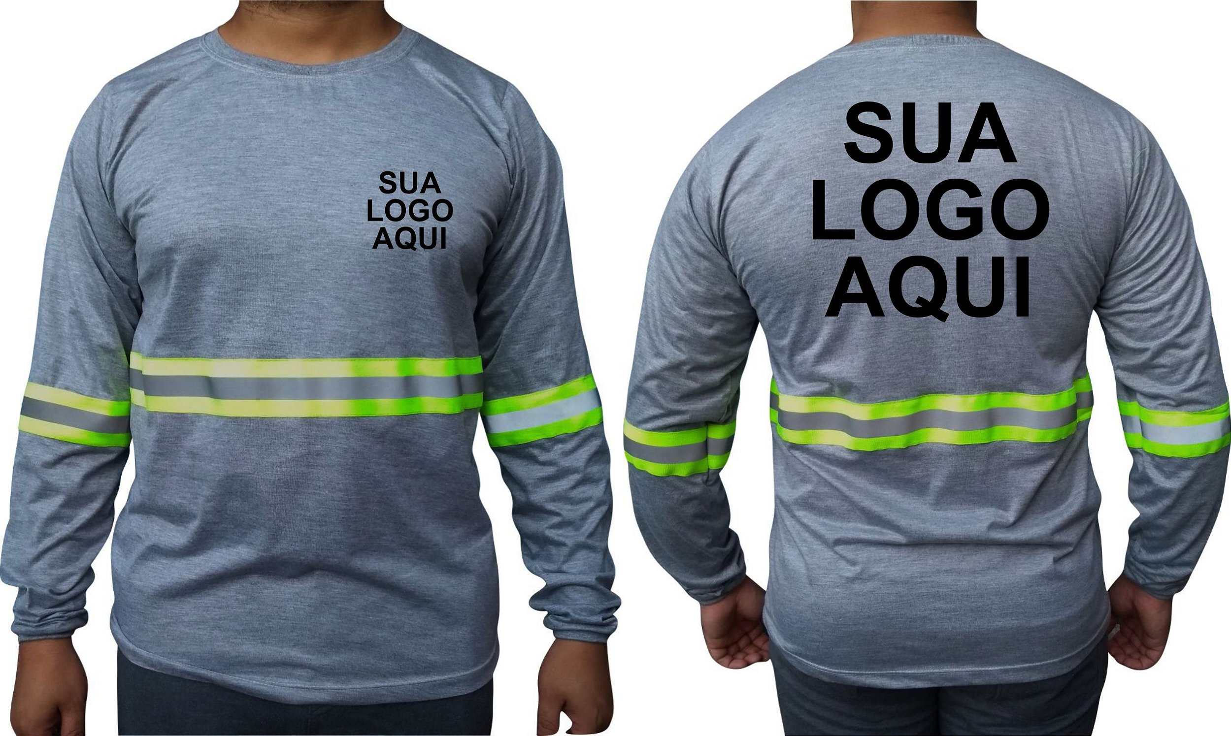 Camiseta Refletiva Personalizada Manga Longa - PS CAMISETAS I Uniformes ...