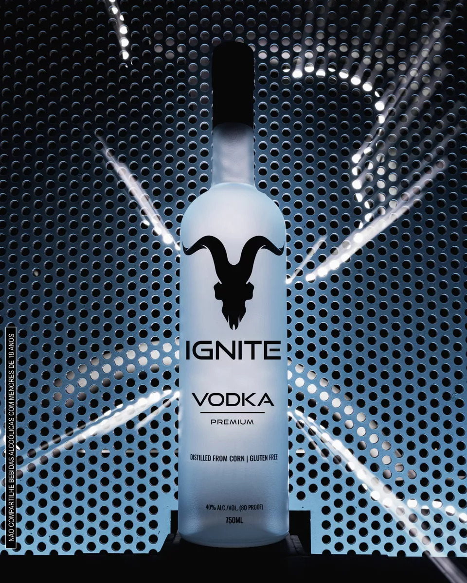 Vodka Premiun Ignite 750ml - Inbrasa Tabacaria