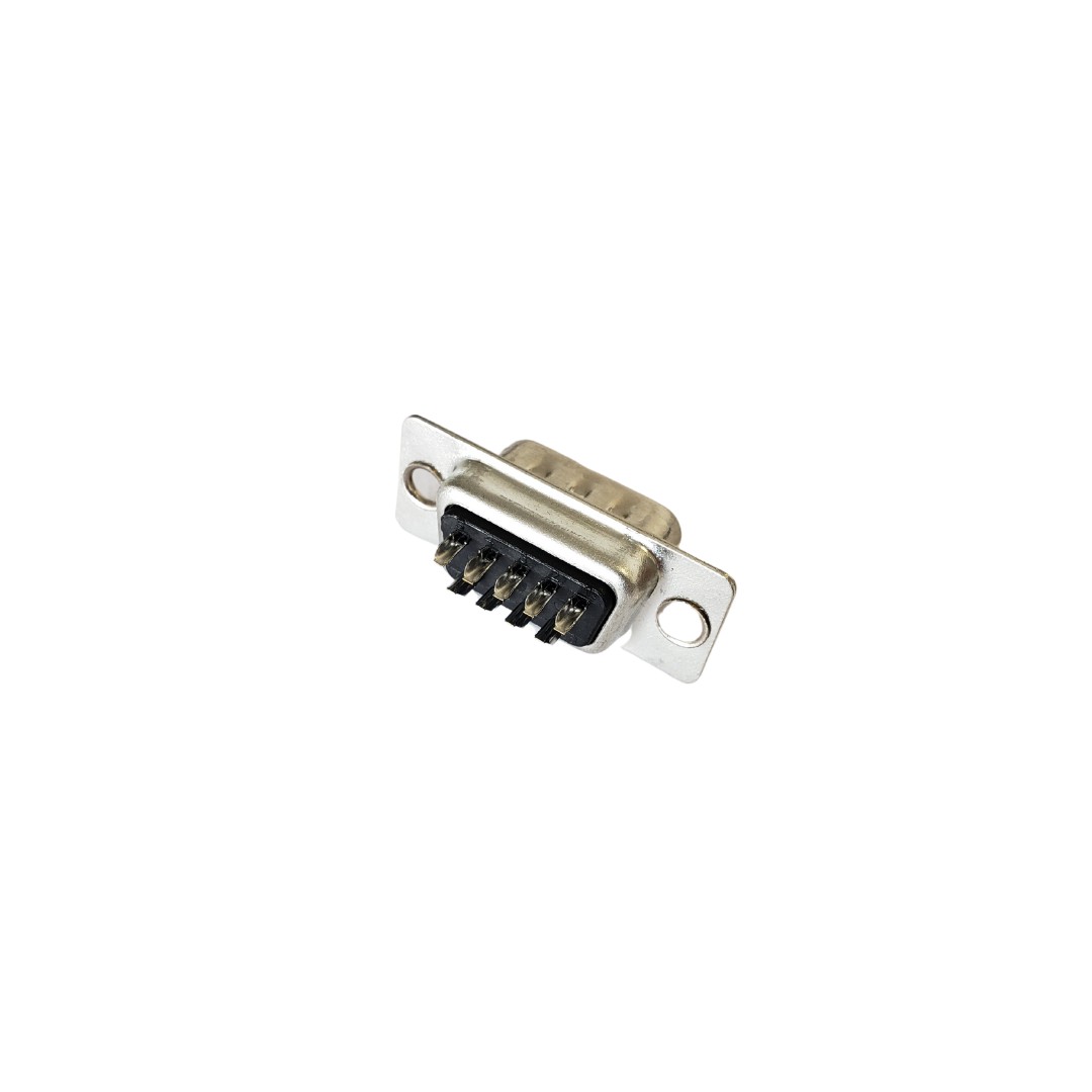 Conector DB 09 vias macho solda fio passo 2,77mm 180° - Plugshop