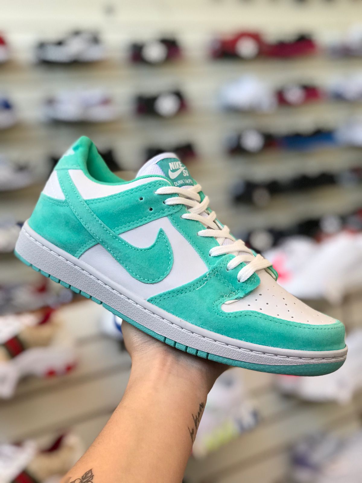 Nike Dunk Low Verde Água - Moda Brás