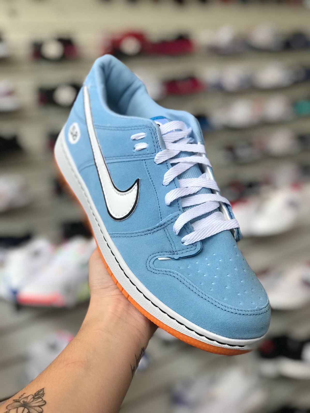 Nike SB Dunk Low Azul Bebê - Moda Brás