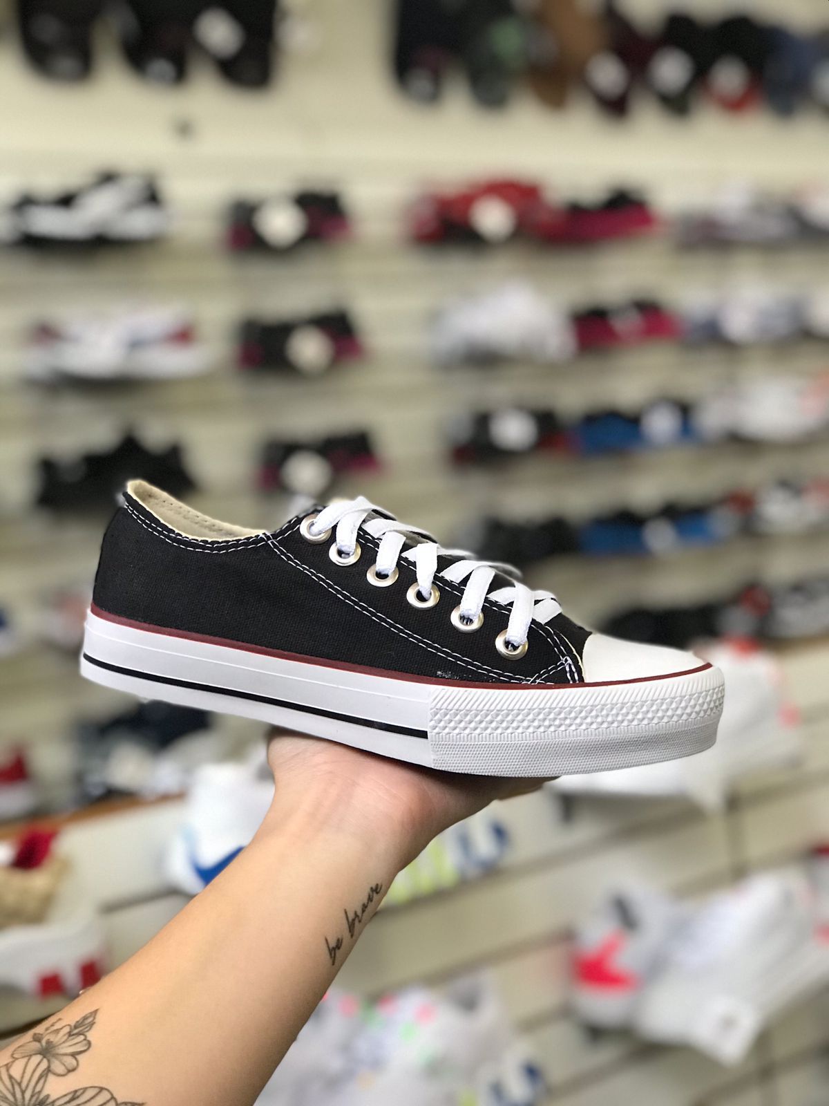 All Star Lona Preto - Moda Brás