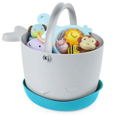 Balde Organizador De Brinquedos Para Banho Piscina Baleia Moby Skip Ho ...