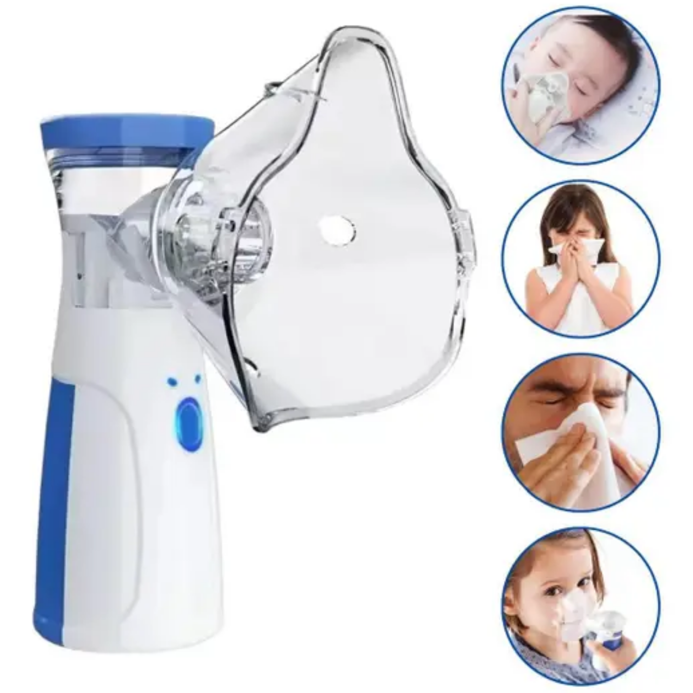 Inalador Criança Adulto Nebulizador Silencioso Portátil Sem Fio Alivia ...