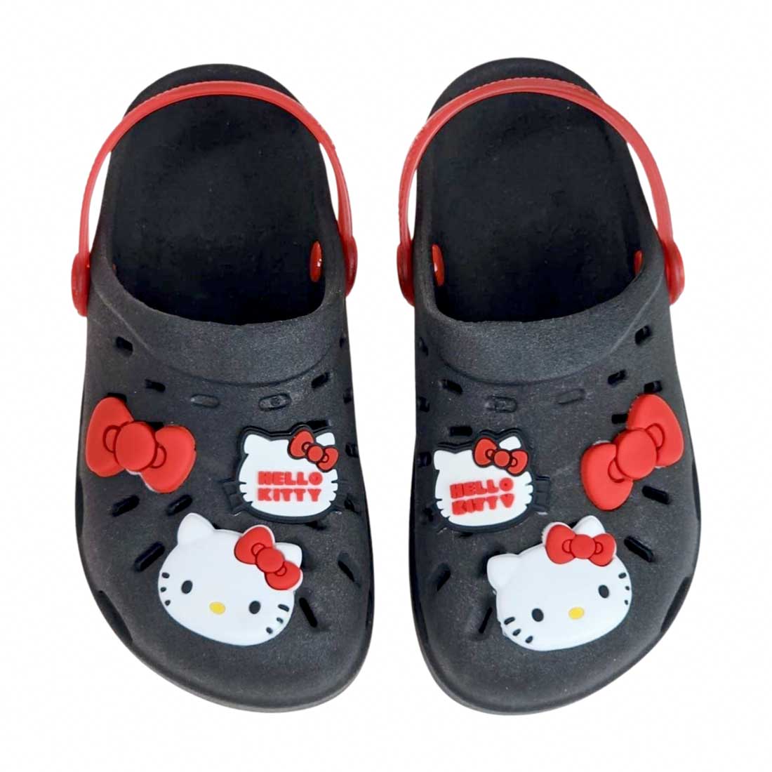 Babuch Clog Hello Kitty Hype - Preto e Vermelho - Glamour Pink