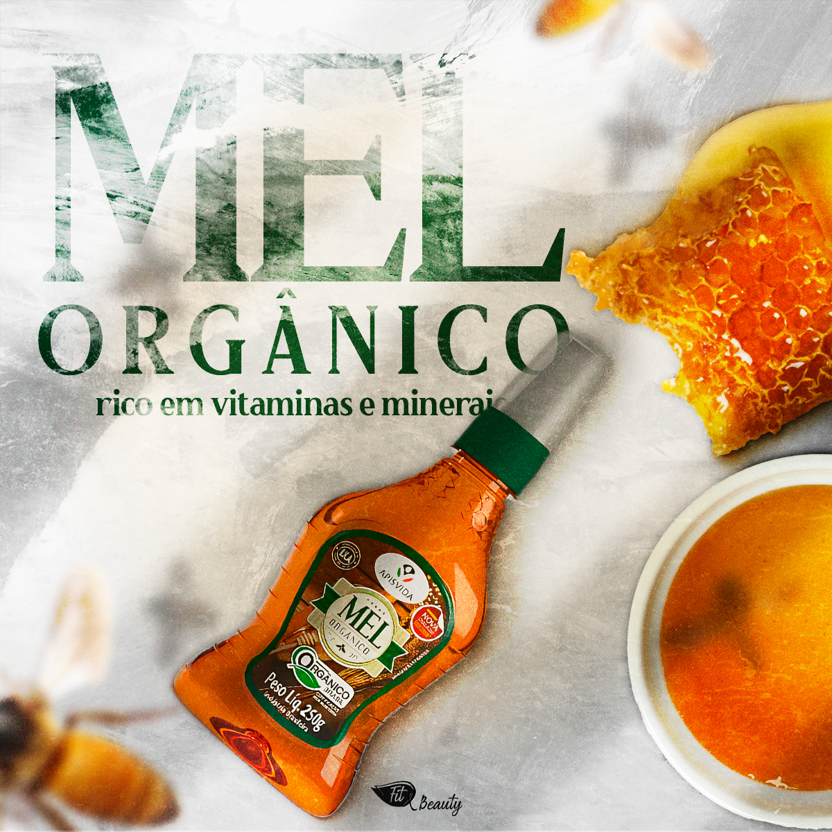 Mel Orgânico - 250g - Apis Vida - MUV Suplementos