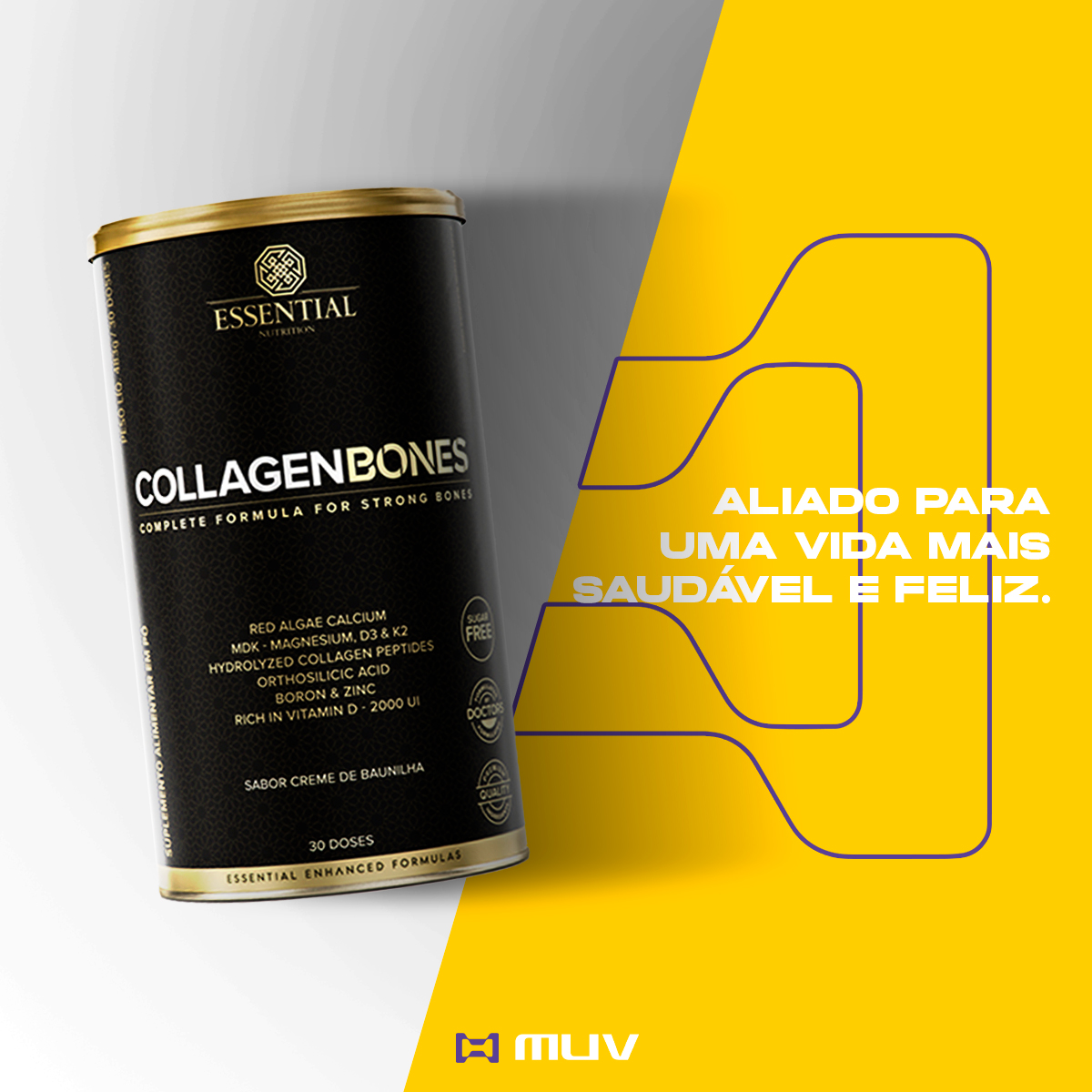 Collagen Bones - 483g - Essential Nutrition - MUV Suplementos