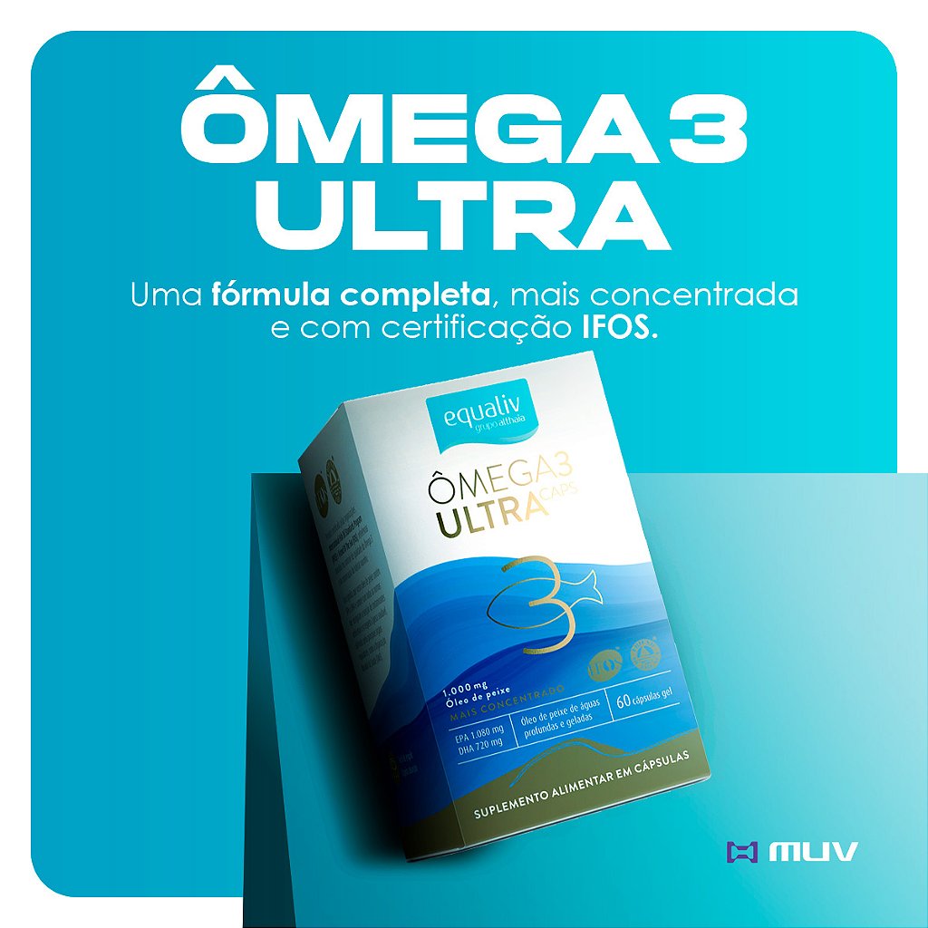 Ômega 3 Ultra Caps – 60 Cápsulas – Equaliv - MUV Suplementos