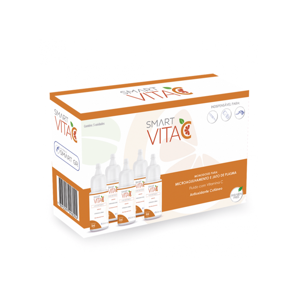 Smart Vita C Fluído Antioxidante Cutâneo Monodose 5ml - 5 Unidades - S - Solution Shop