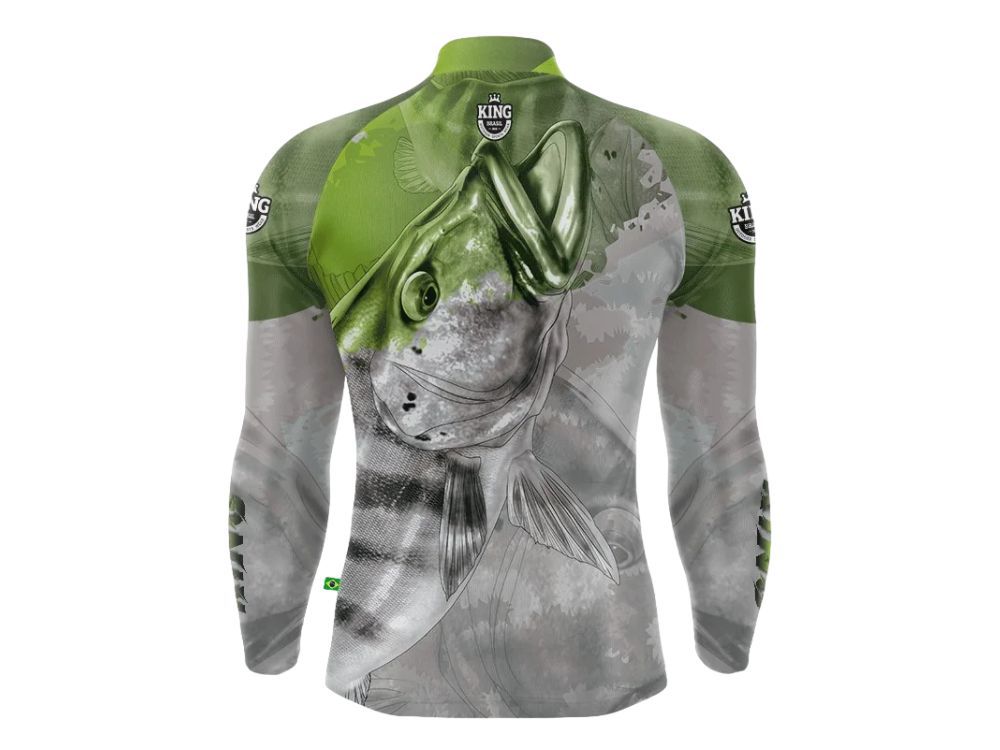 Camiseta King Brasil KFF106 VERDE - NeoFishing