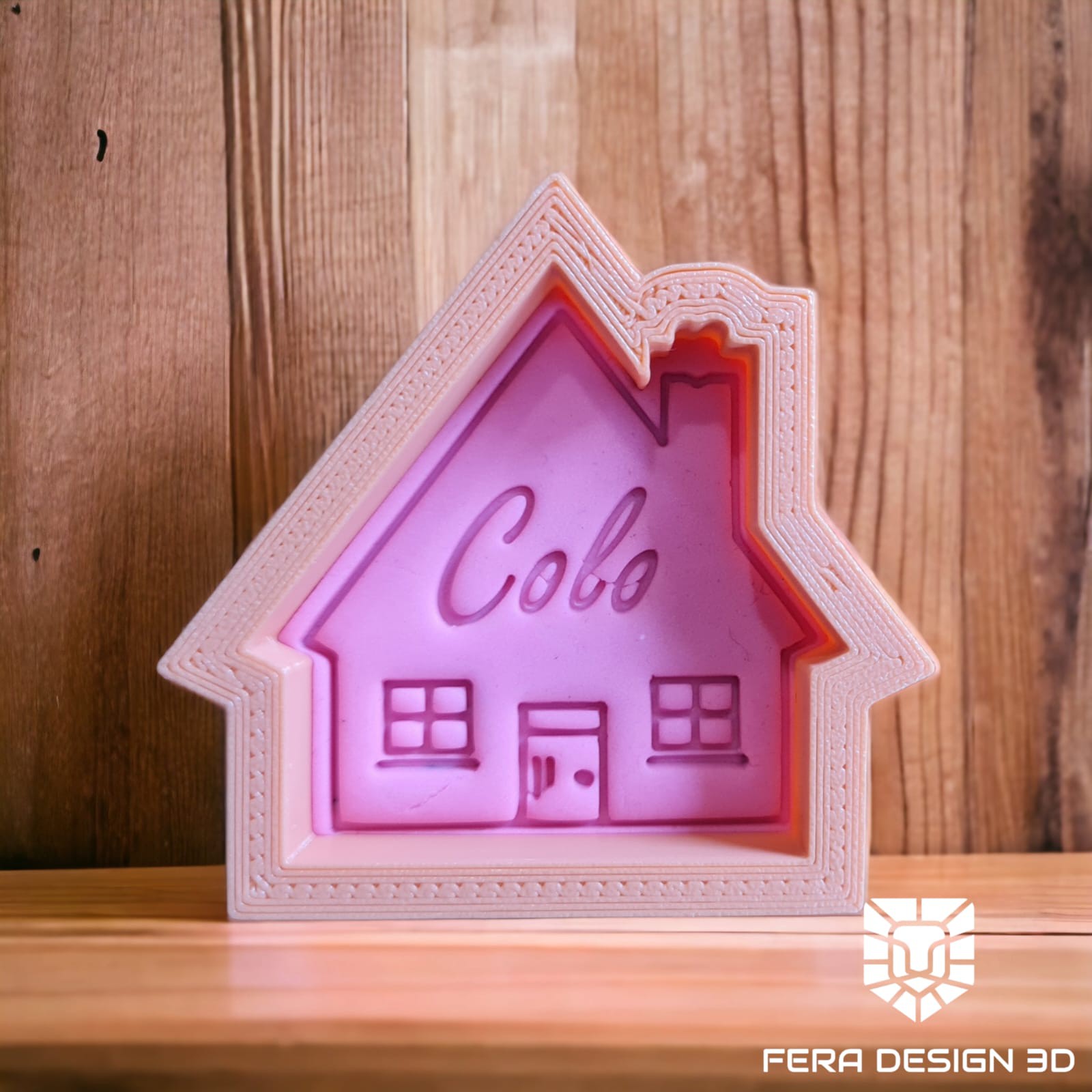 casa mãe MAE amor carinho colo abraço cortador biscoito - FeraDesign3D