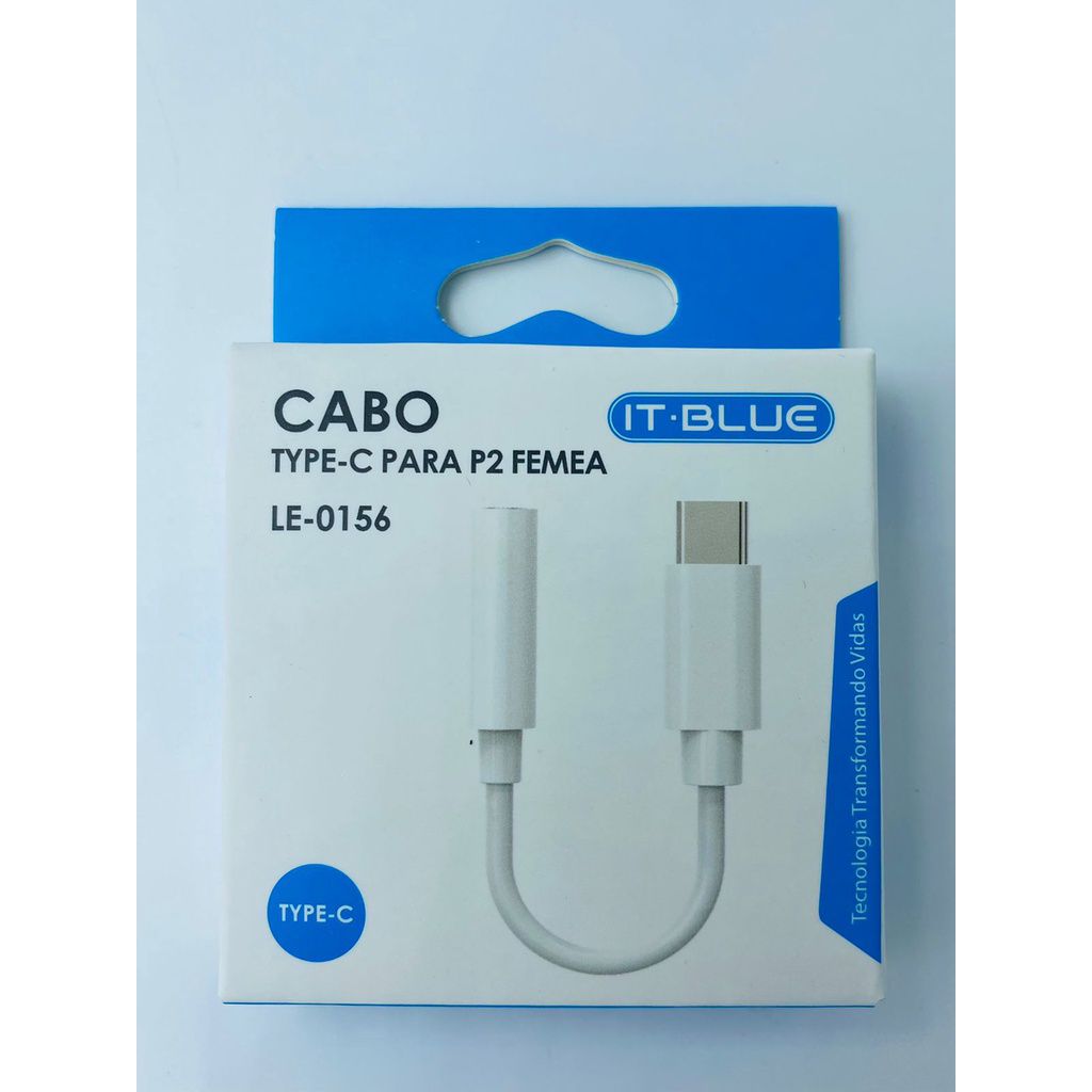 CABO ADAPTADOR USB TIPO C PARA P2 FEMEA IT BLUE LE - Zion Store