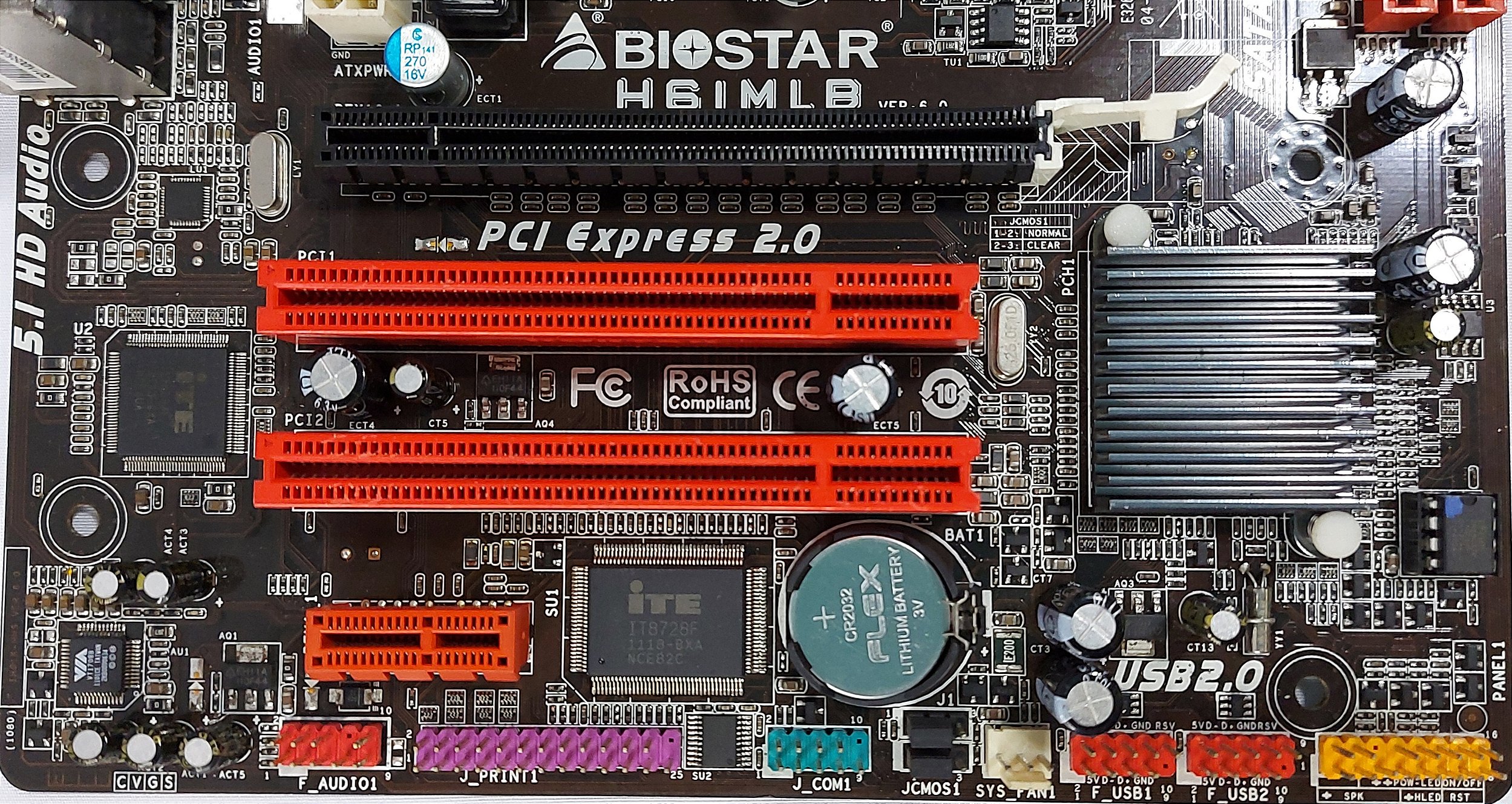 Placa Mãe 1155 Biostar H61MLB V. 6.0 - ART Solution Informática