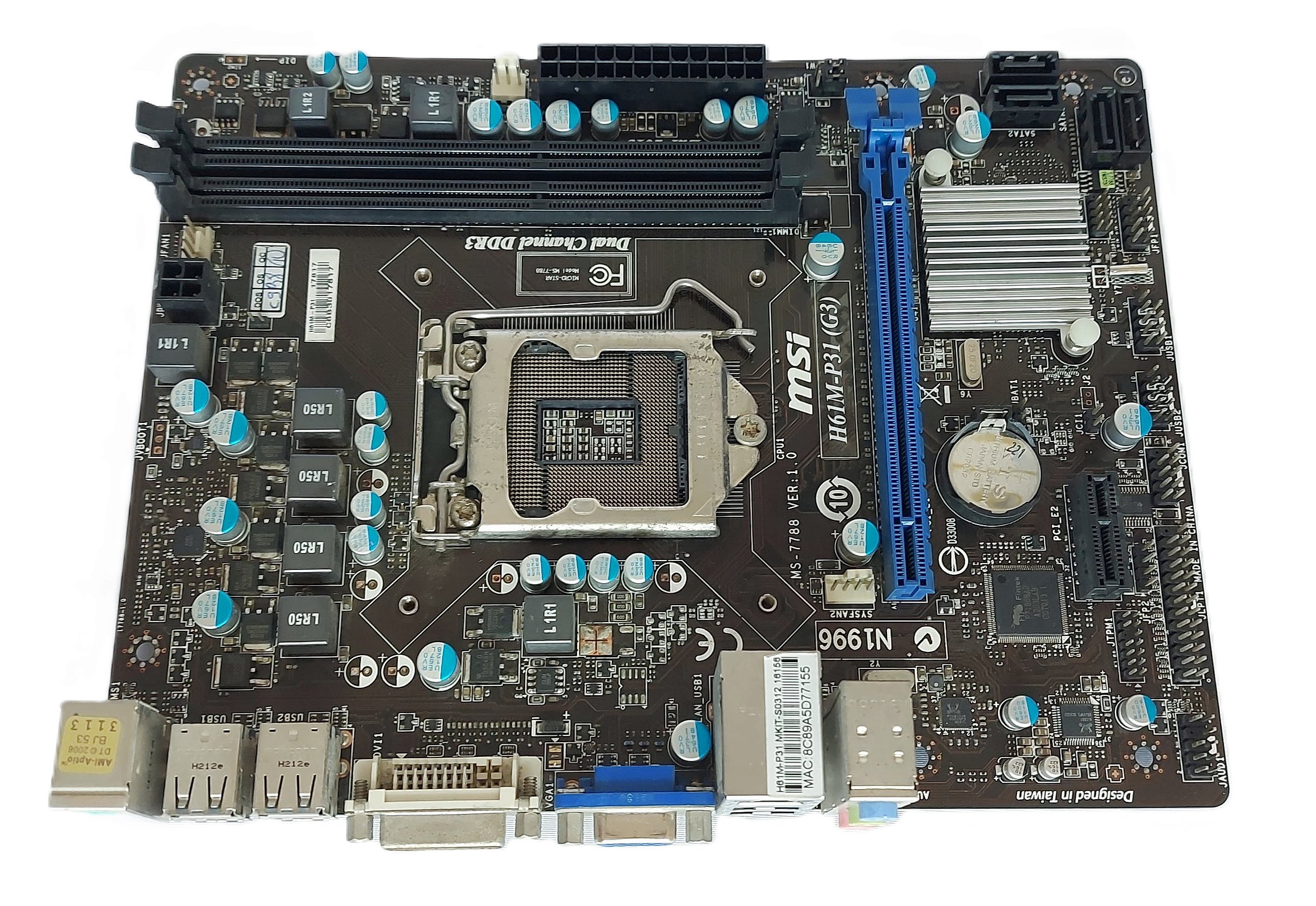 Placa Mãe 1155 MSI H61M-P31 (G3) - ART Solution Informática