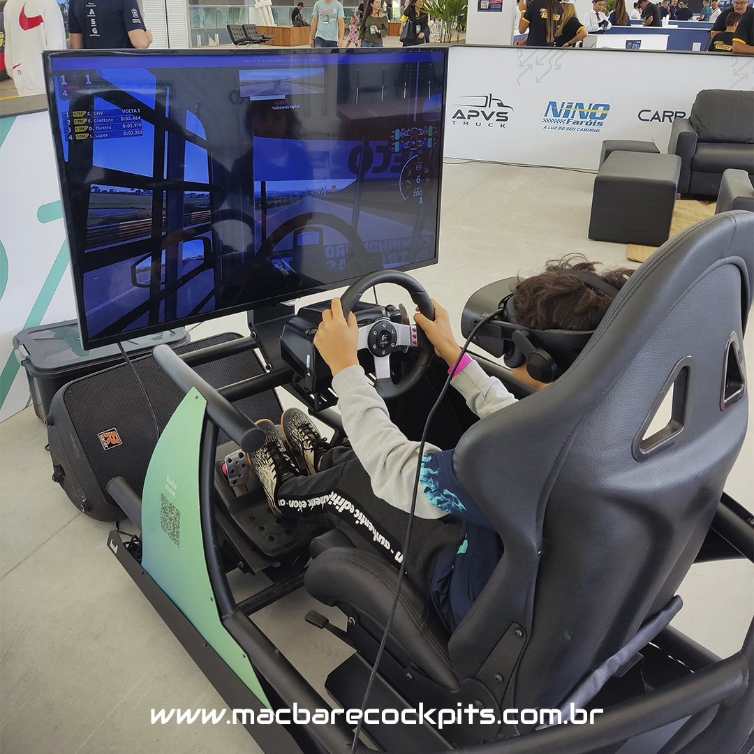 Alugar Simulador de corrida Completo | Mac-Speed | Cockpit - Macbare Cockpits - Simuladores de voo