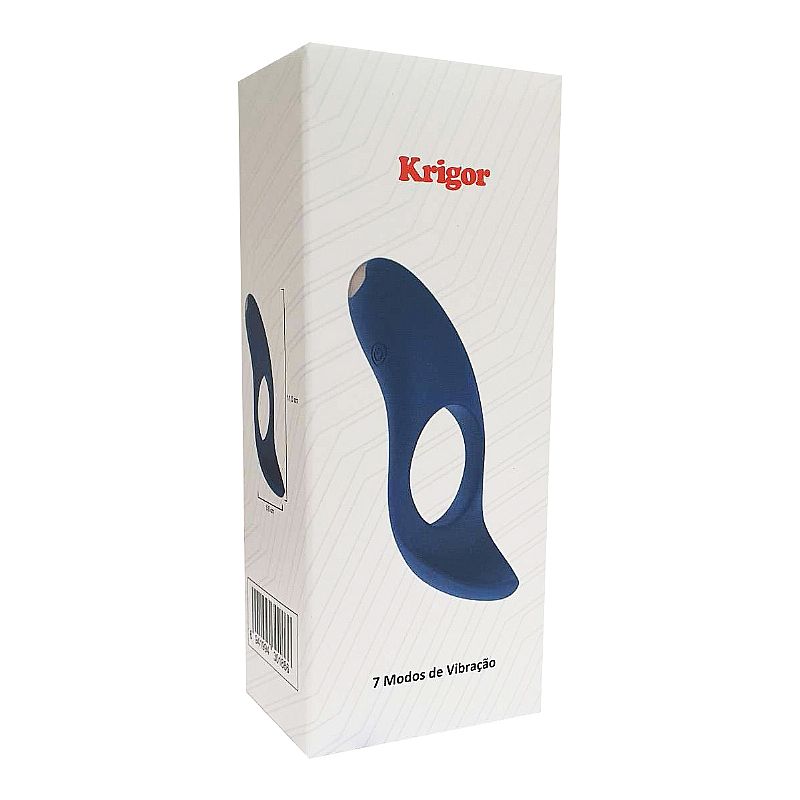 Anel Peniano com Vibrador Krigor - 7 Modos - Recarregável USB - Bazar do Prazer l Distribuidora ...