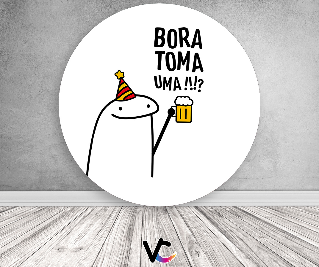 Painel De Festa Redondo 1,50x1,50 - Flork Cerveja Beer 011 - Via Cores ...