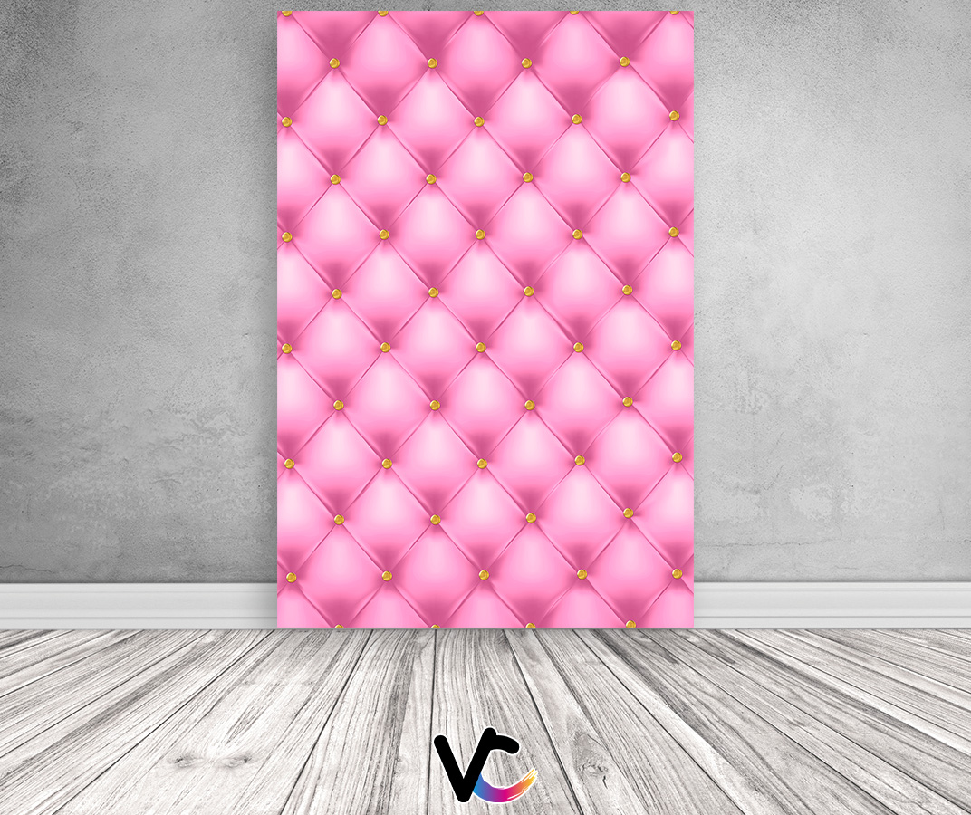 Painel De Festa Vertical 1,50 x 2,20 - Realeza Capitonê Rosa Claro 021 - Via Cores - Paineis de ...