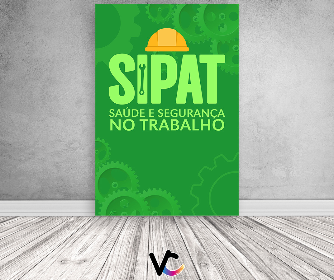 Painel De Festa Vertical 1,50 x 2,20 - SIPAT Neutro Engrenagens 041 ...