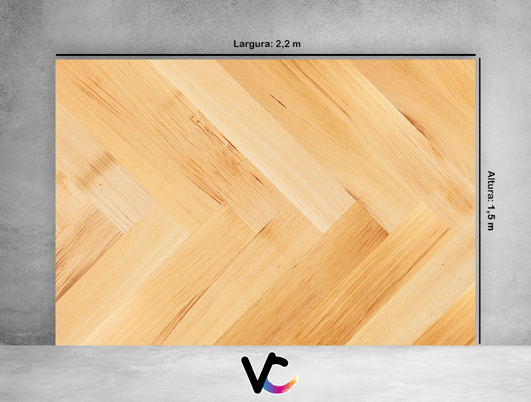 Fundo Fotográfico 2,20 x 1,50 - Efeito Ripas de Madeiras Claras Diagonal 025 - Via Cores ...