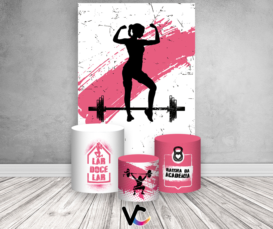 Painel De Festa Vertical 1,50 x 2,20 + Trio De Capas Cilindro ...