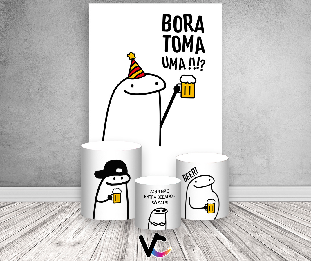 Painel De Festa Vertical 1,50 x 2,20 + Trio De Capas Cilindro - Flork ...