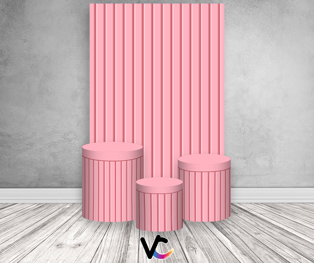 Painel De Festa Vertical 1,50 x 2,20 + Trio De Capas Cilindro - Efeito ...