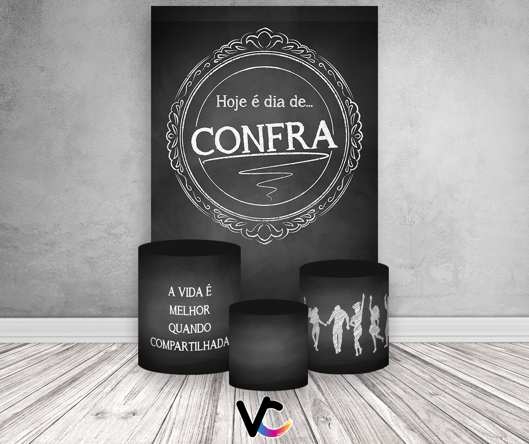 Painel De Festa Vertical 1,50 x 2,20 + Trio De Capas Cilindro - Hoje é ...