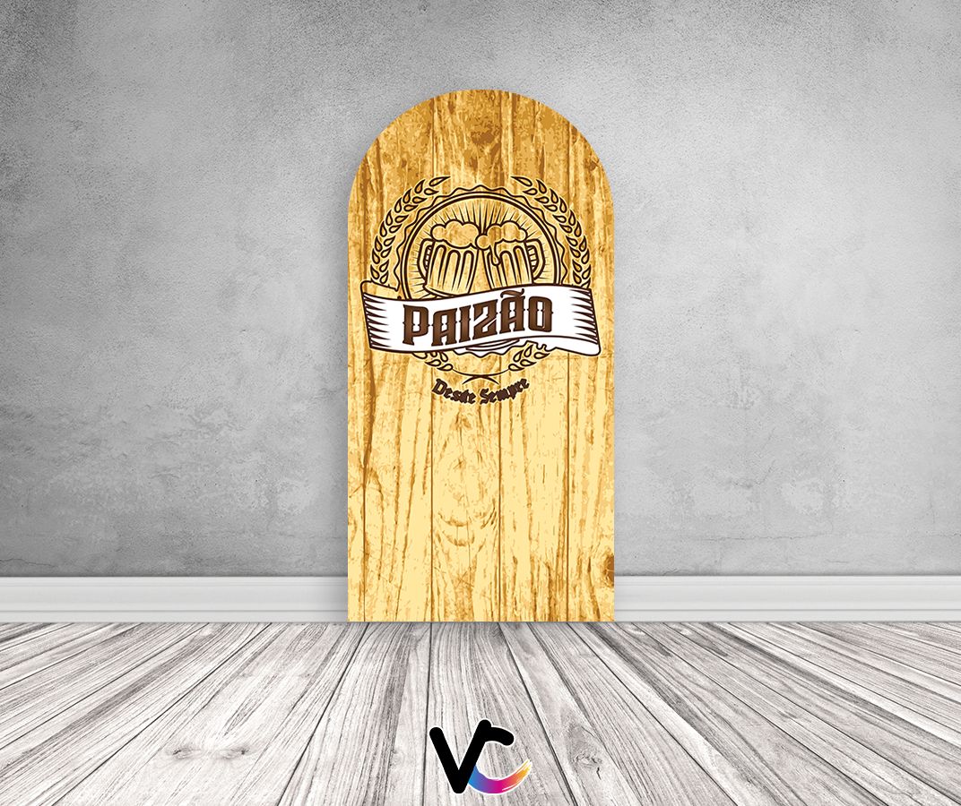 Painel Romano Veste Fácil 1,00x2,00 - Dia dos Pais Paizão Rústico Efeito Madeira 079 - Via Cores ...