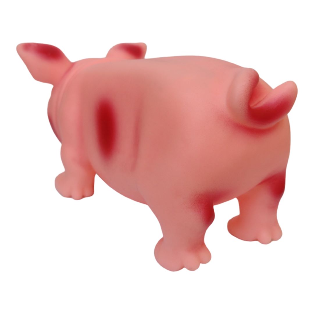 Porco De Borracha Com Som Brinquedo Pet Loja Festas Brinquedos