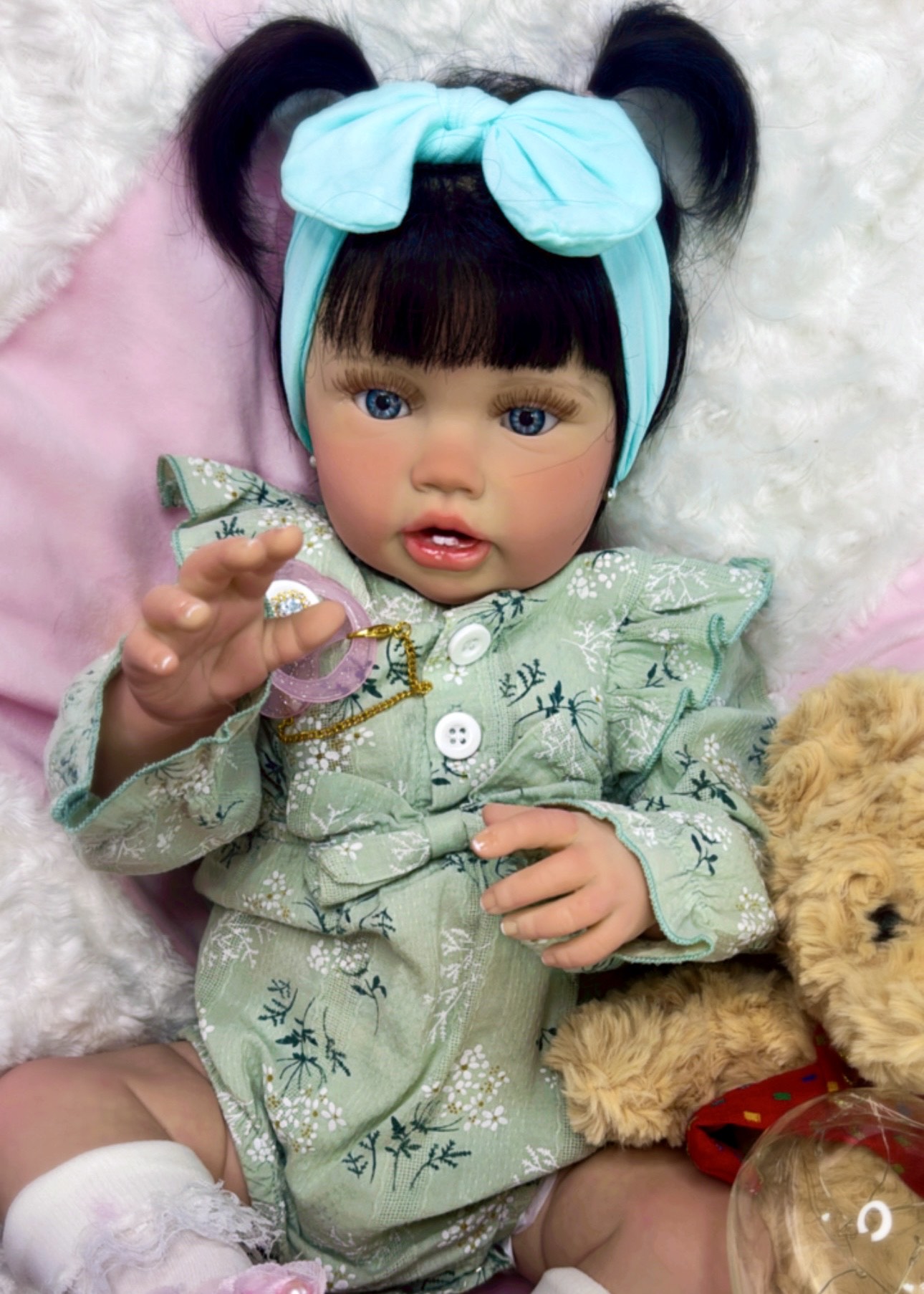 BEBÊ REBORN MENINA SILICONE VIRGINIA COM DENTINHO - A MAIOR LOJA DE ...