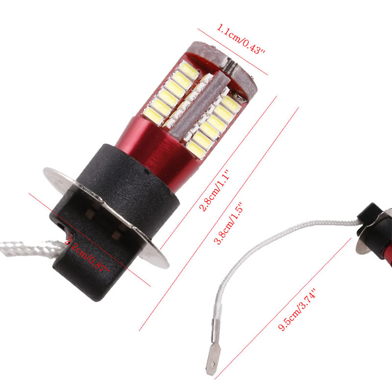 KIT 2 LÂMPADA DE LED H3 - 147 Adaptações