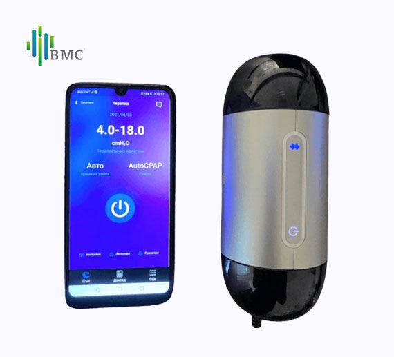 Cpap portátil automátcio BMC com Máscara Nasal N5AH BMC - Solusono