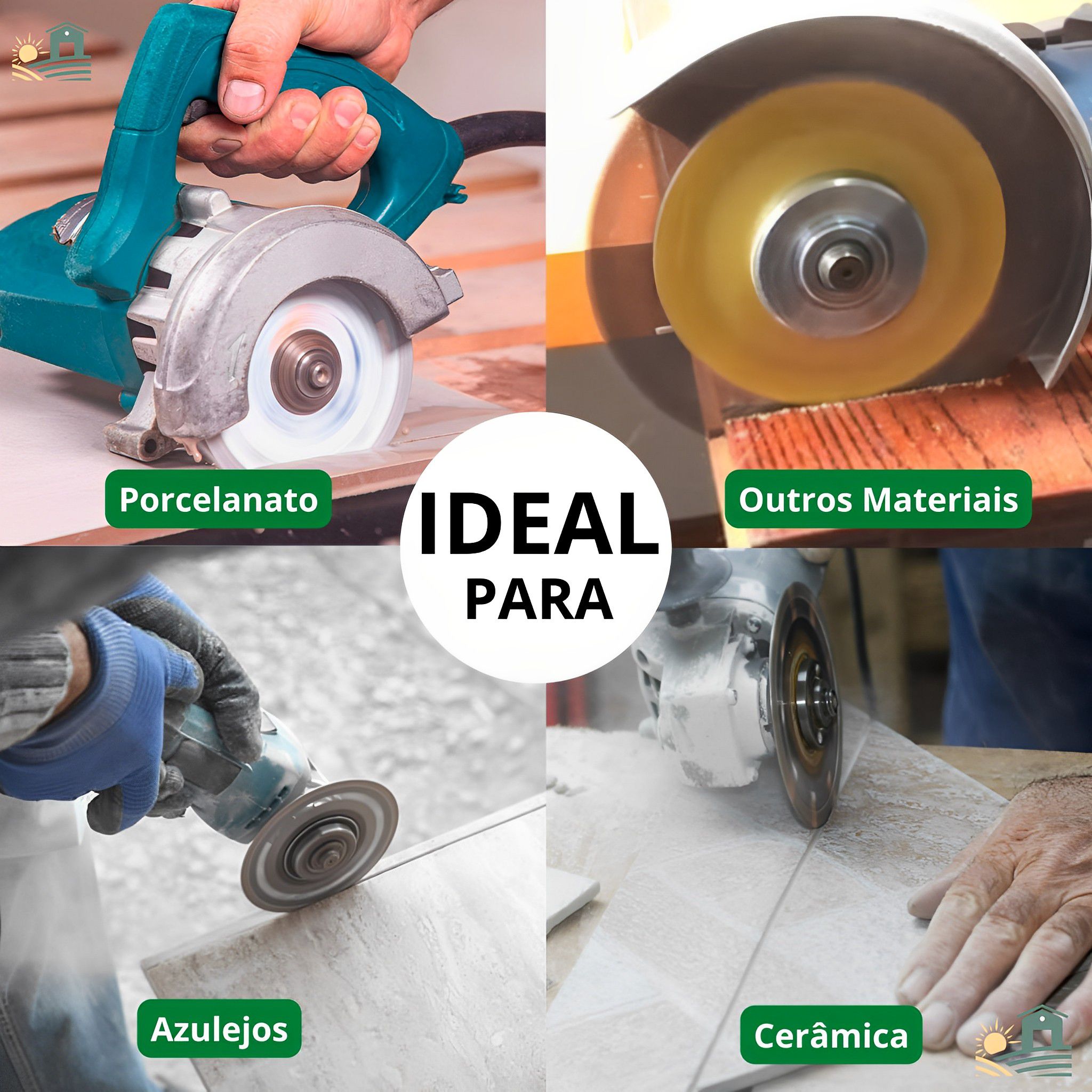 Disco de Corte Ultrafino Turbo Continuo p/ Porcelanato Starfer ...