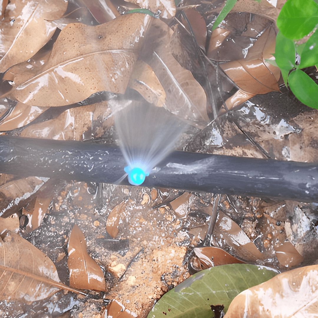 Micro Aspersor Spray Jet Azul Estático Irrigação De 360° - AgrícolaShop