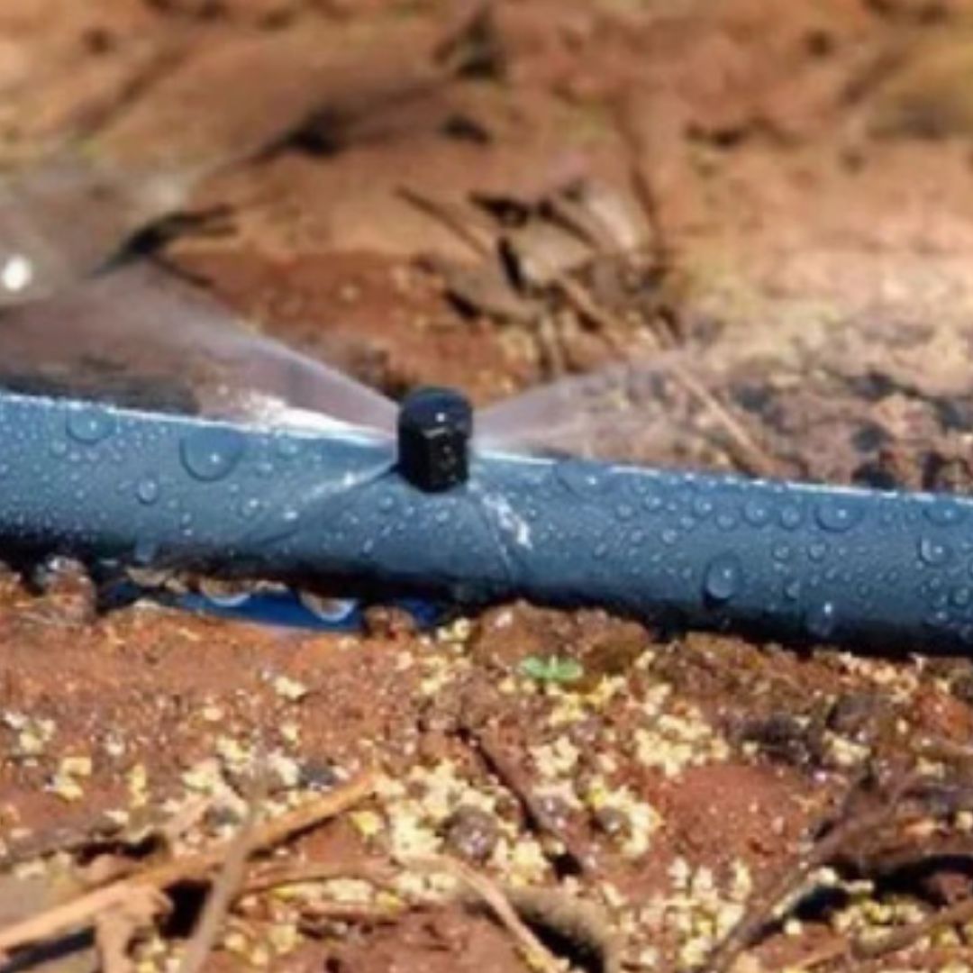 Micro Aspersor Spray Jet Preto Estático Irrigação De 360° - AgrícolaShop